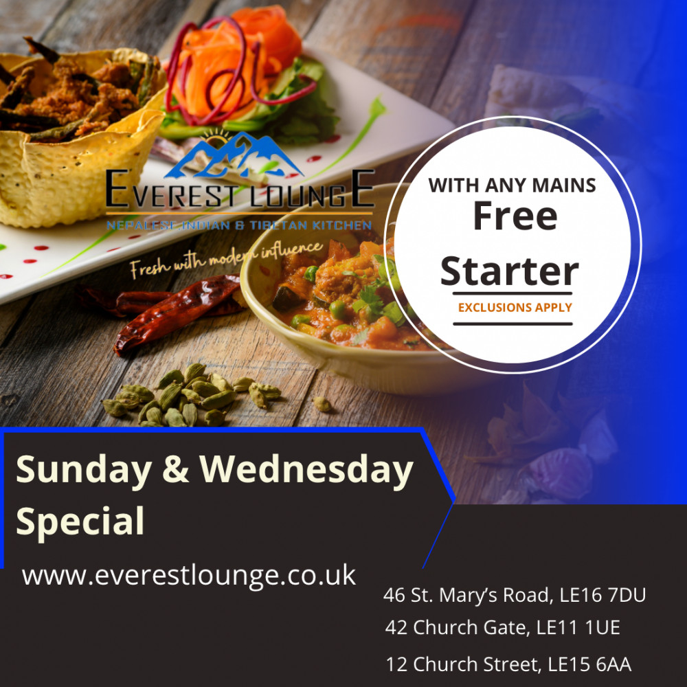 Sunday & Wednesday Special | Food | News | Oakham Nub News | by Everest ...