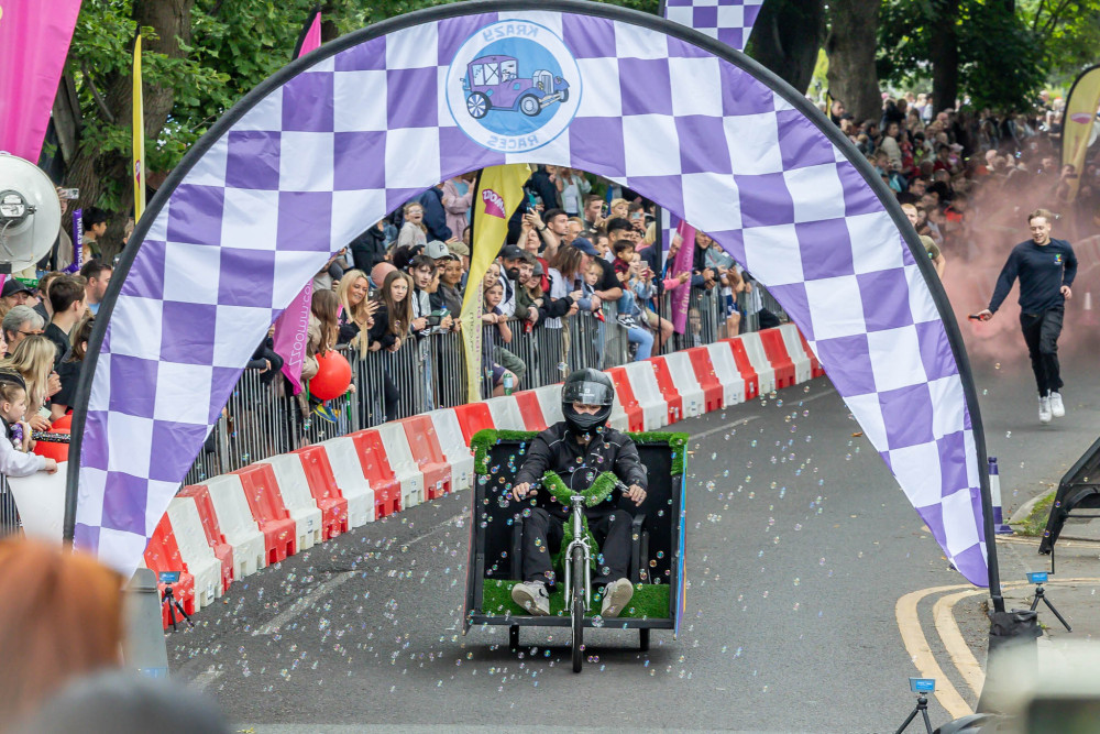 Battle of Britain flypast to wow crowds as Crewe Krazy Races returns ...